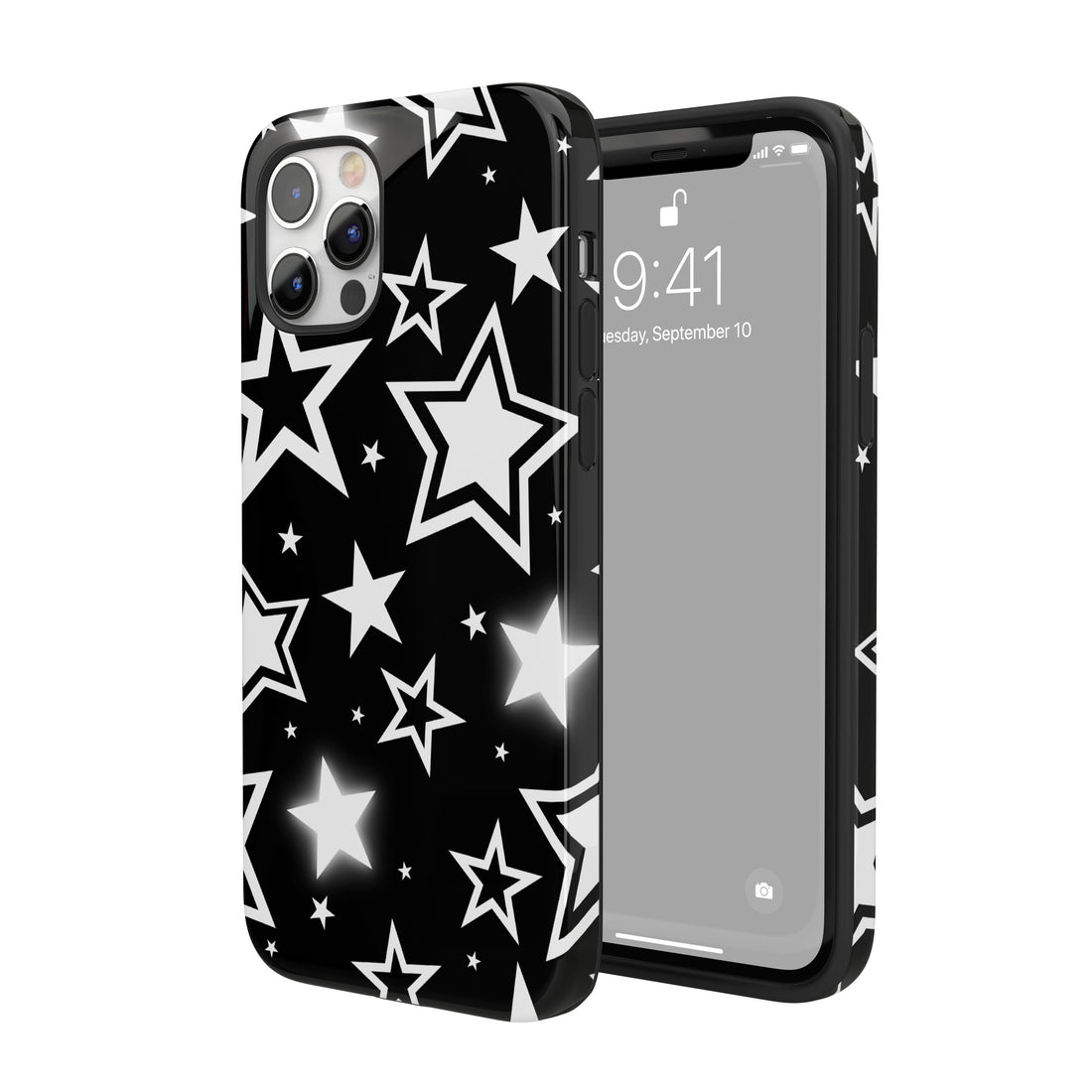 Black Stardust iPhone Case – Stella Cases