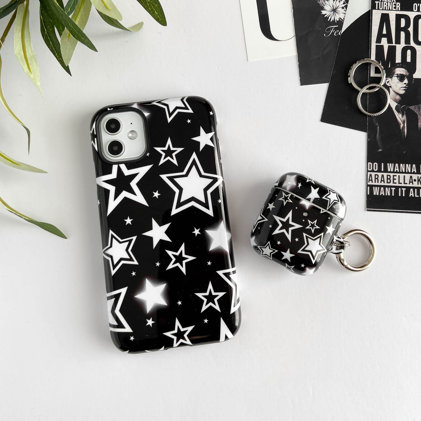Black Stardust iPhone Case – Stella Cases