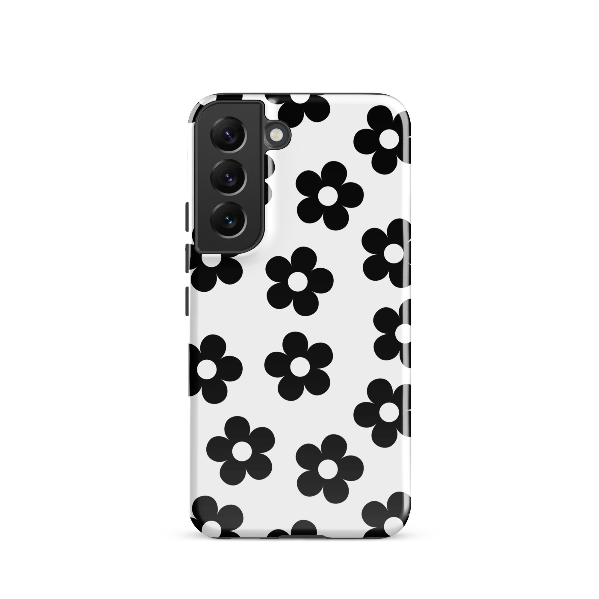 White Retro Flowers Samsung Case – Stella Cases